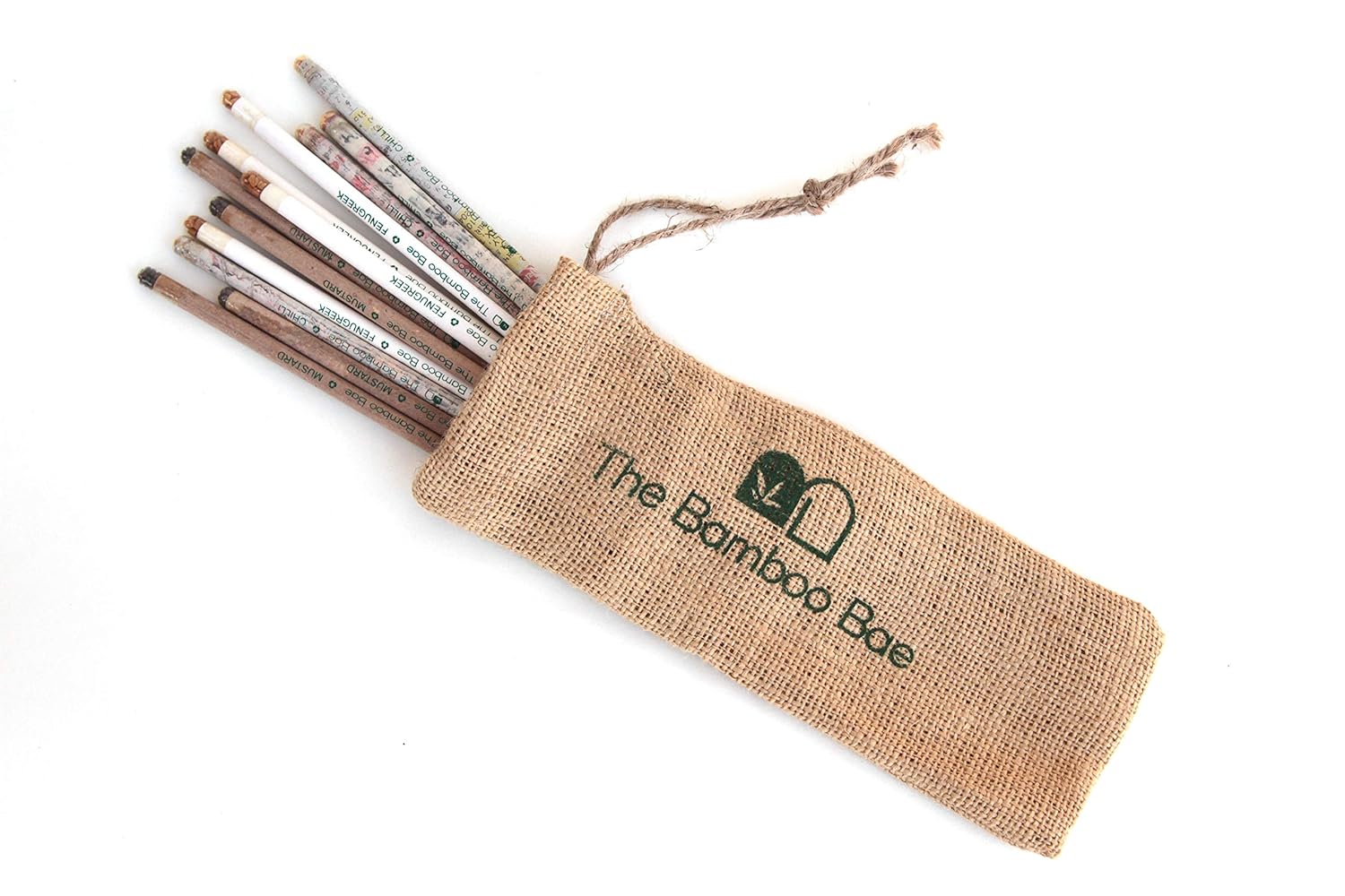 The Bamboo Bae Paper Pencils with Seed 12 Mixed Planting Pencils with ...