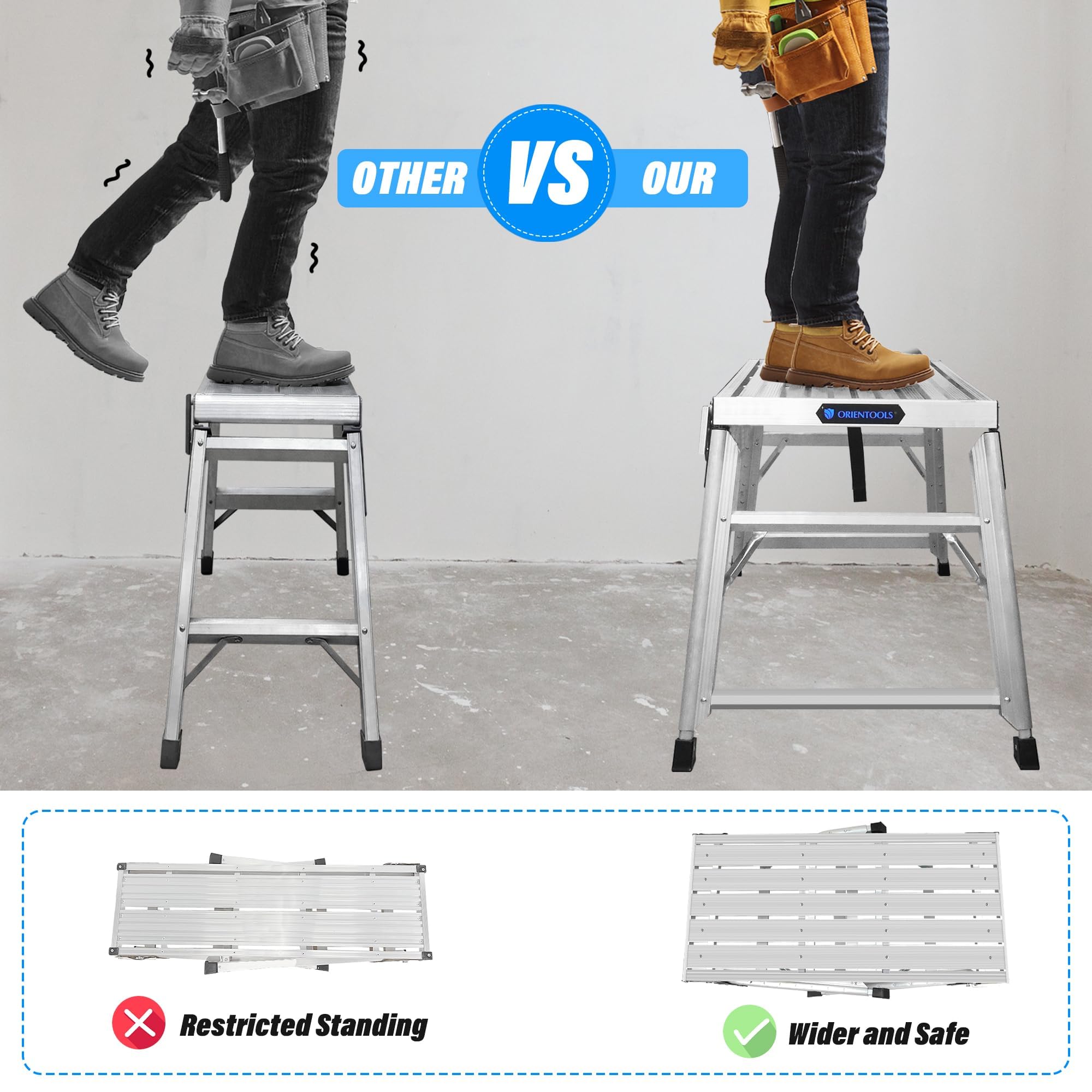 Mua Adjustable Work Platform, (39.4" X 18.5") Portable Folding Aluminum ...