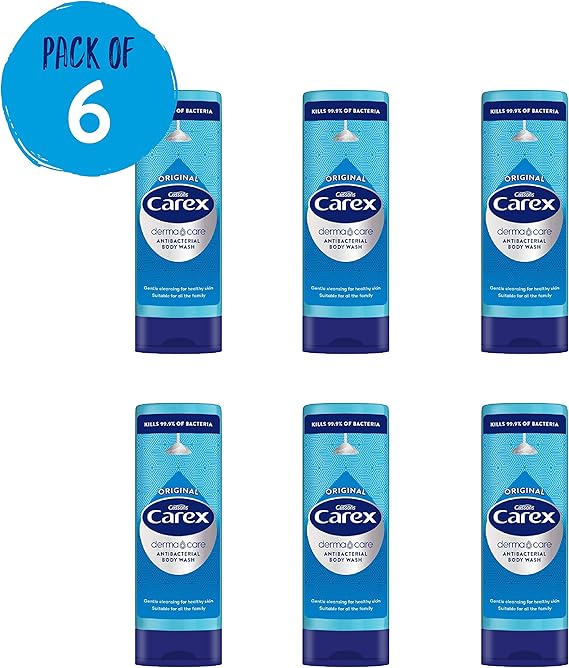 Carex Antibacterial Original Body Wash, Pack of 6x250ml: Amazon.co.uk ...