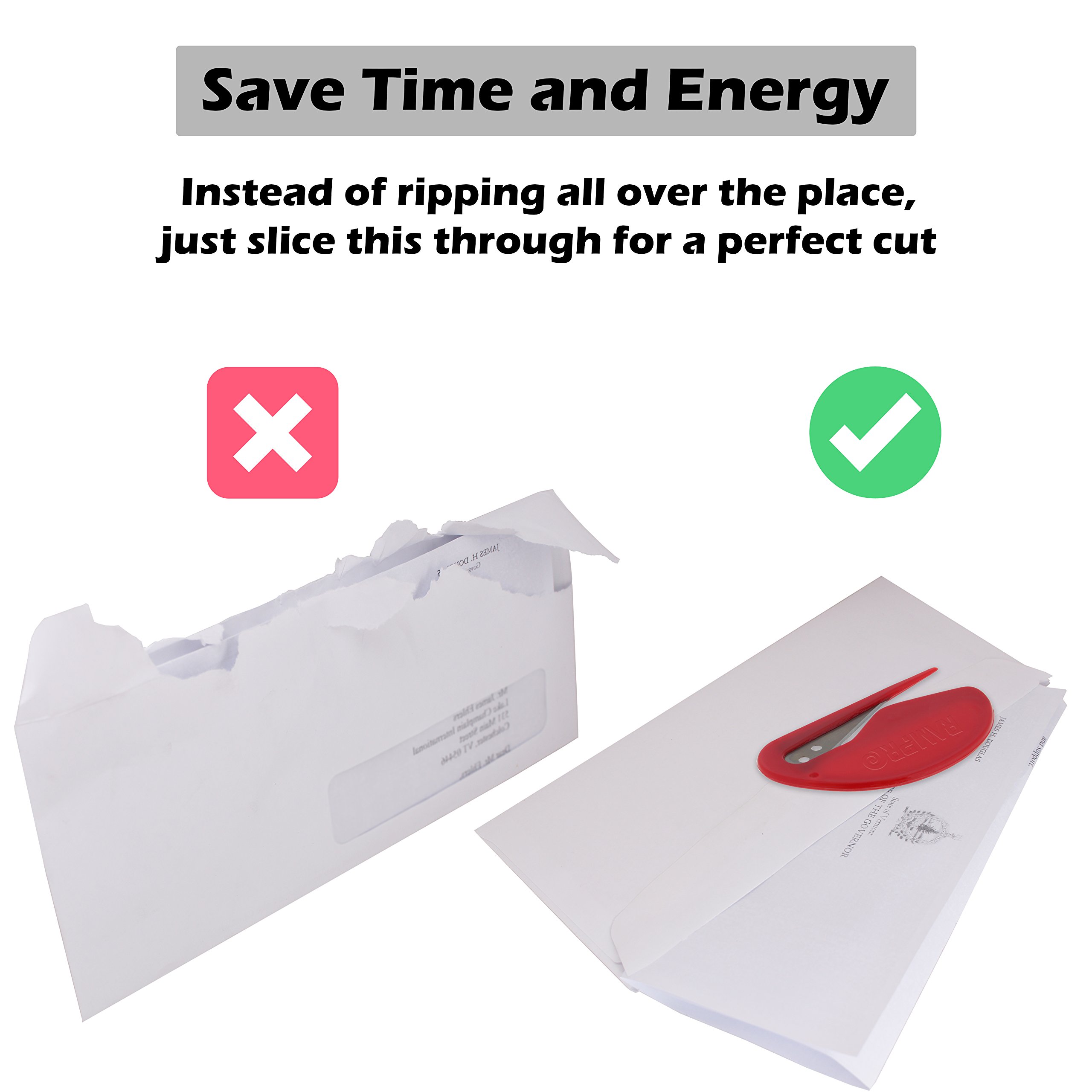 Ram-Pro 3pc World's Most Efficient 3" Letter Opener Envelope Slitter Set