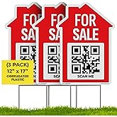 Amazon.com : 12'' x 17'' for Sale by Owner Yard Sign (1-Pack) - Double ...