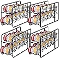 MOOACE 4 Pack Can Dispenser Rack, Stackable Can Storage Organizer ...