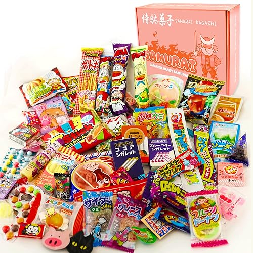 JAPANESE CANDY SAMURAI Assorted Japanese Junk Food Snack "Dagashi ...