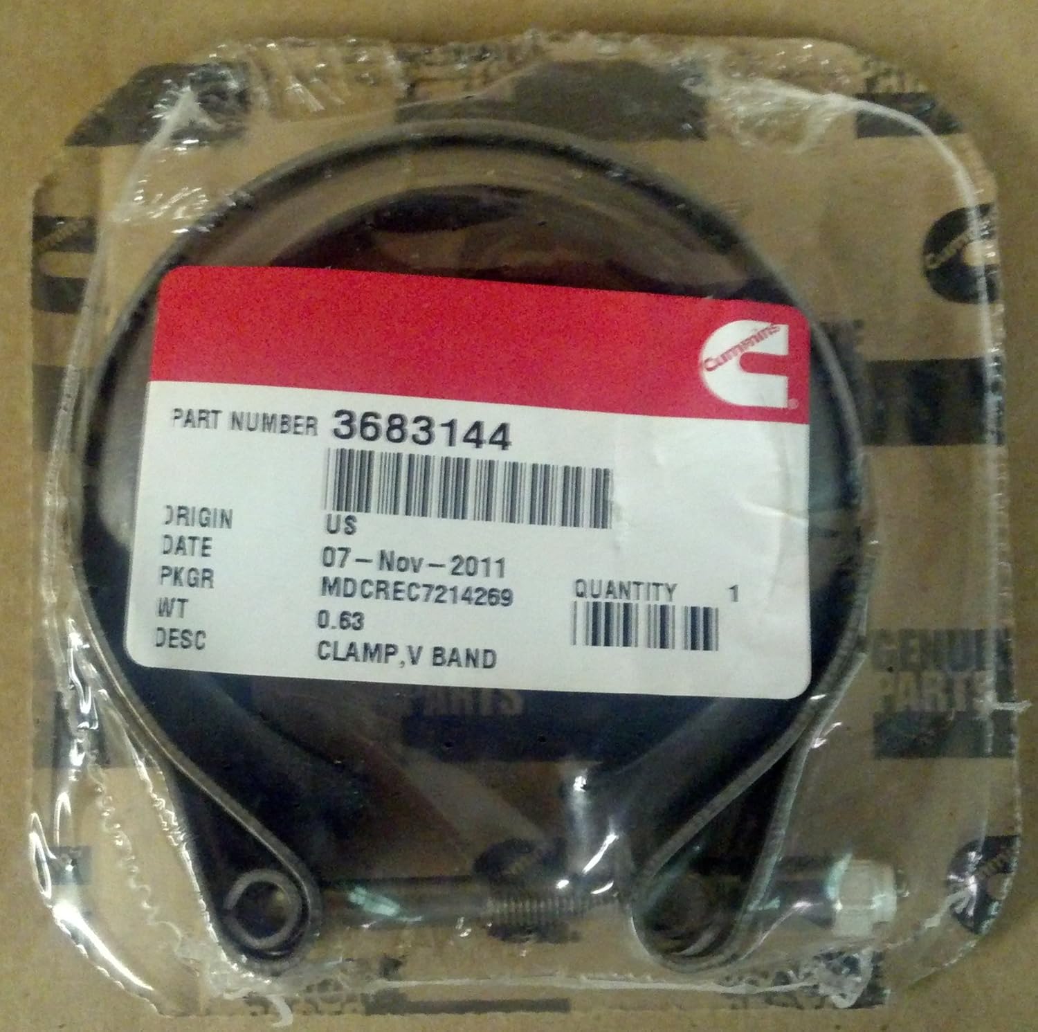 Cummins 3683144 - Abrazadera en V: Amazon.com.mx: Automotriz y Motocicletas