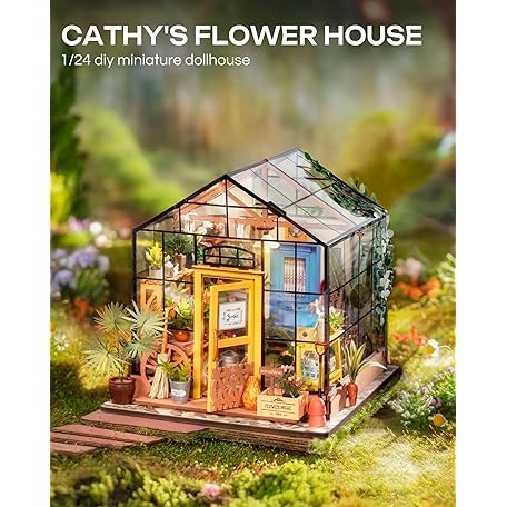 Mua Rolife DIY Miniature House Kit-Mini Diorama 1/18 Greenhouse Model ...