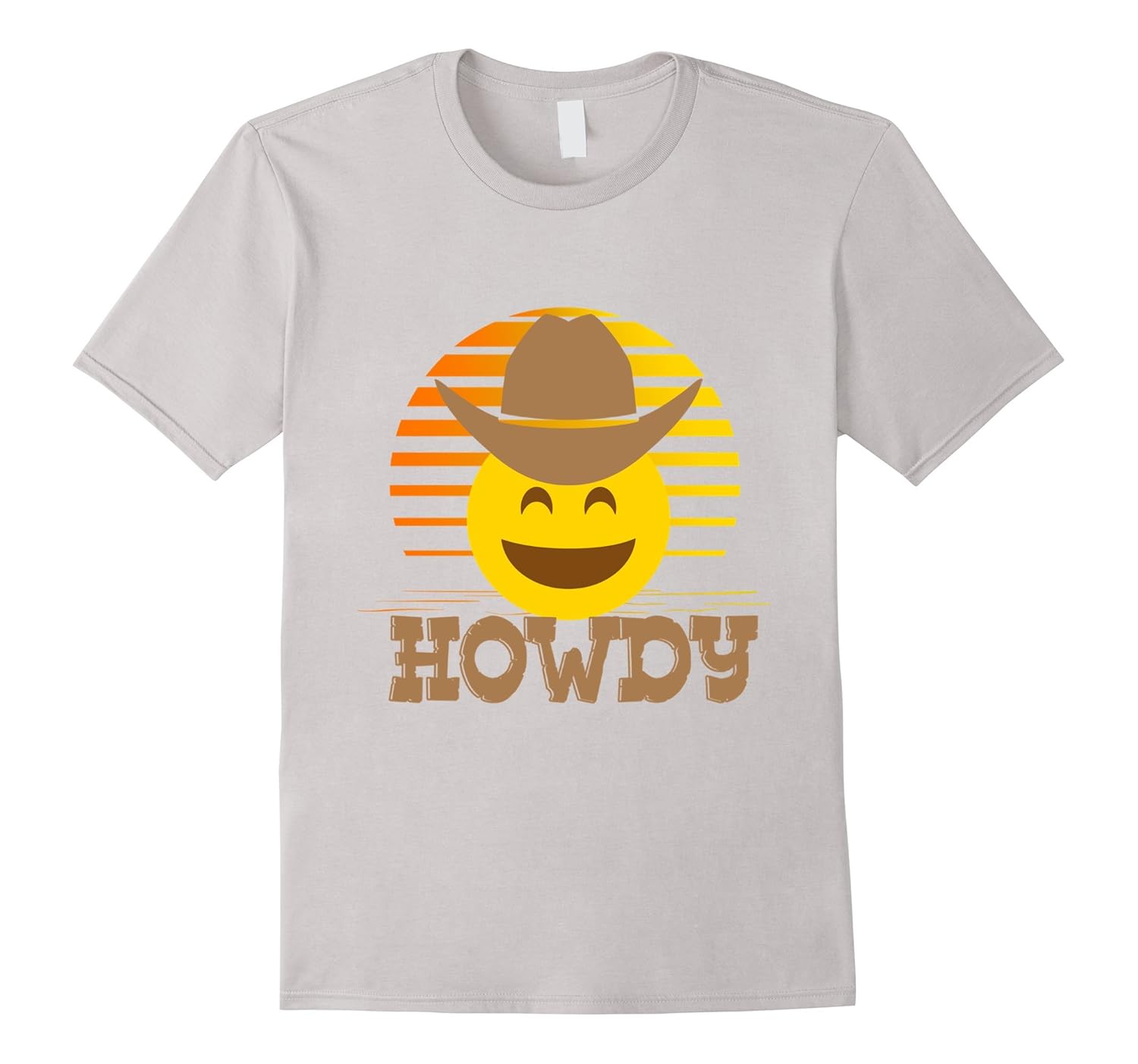 Cowboy Howdy Emoji T shirt-CL – Colamaga