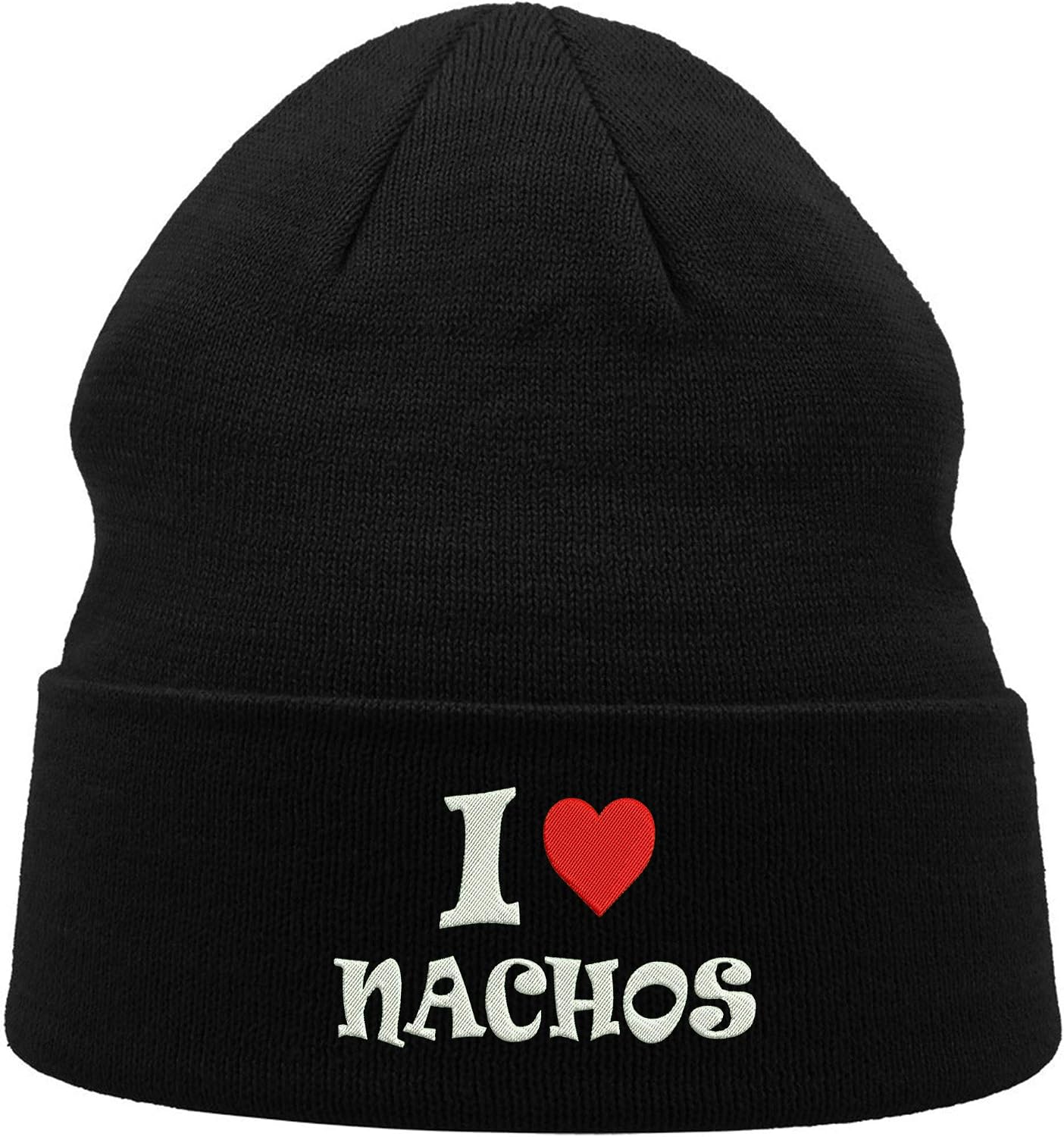 I Love Nachos Food Mexican Embroidered Winter Beanie Hood Unisex ...