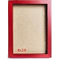 Amazon.com - ZXT-parts 8x10 Picture Frames Red Photo Frame. Solid Wood ...