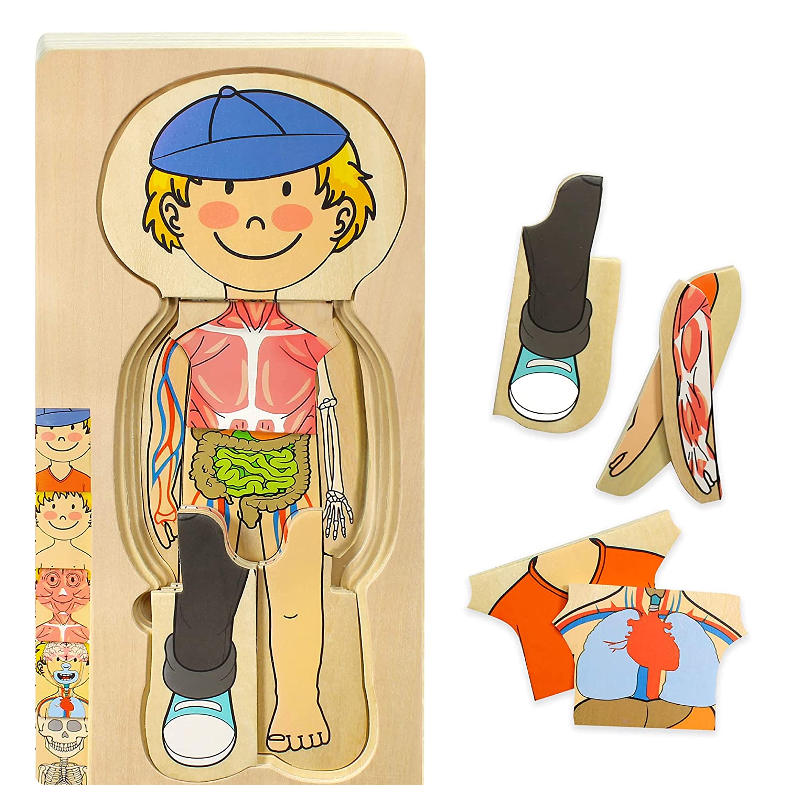 Mua Boy Wooden My Body Puzzle for Toddlers & Kids - 29 Piece Boys ...