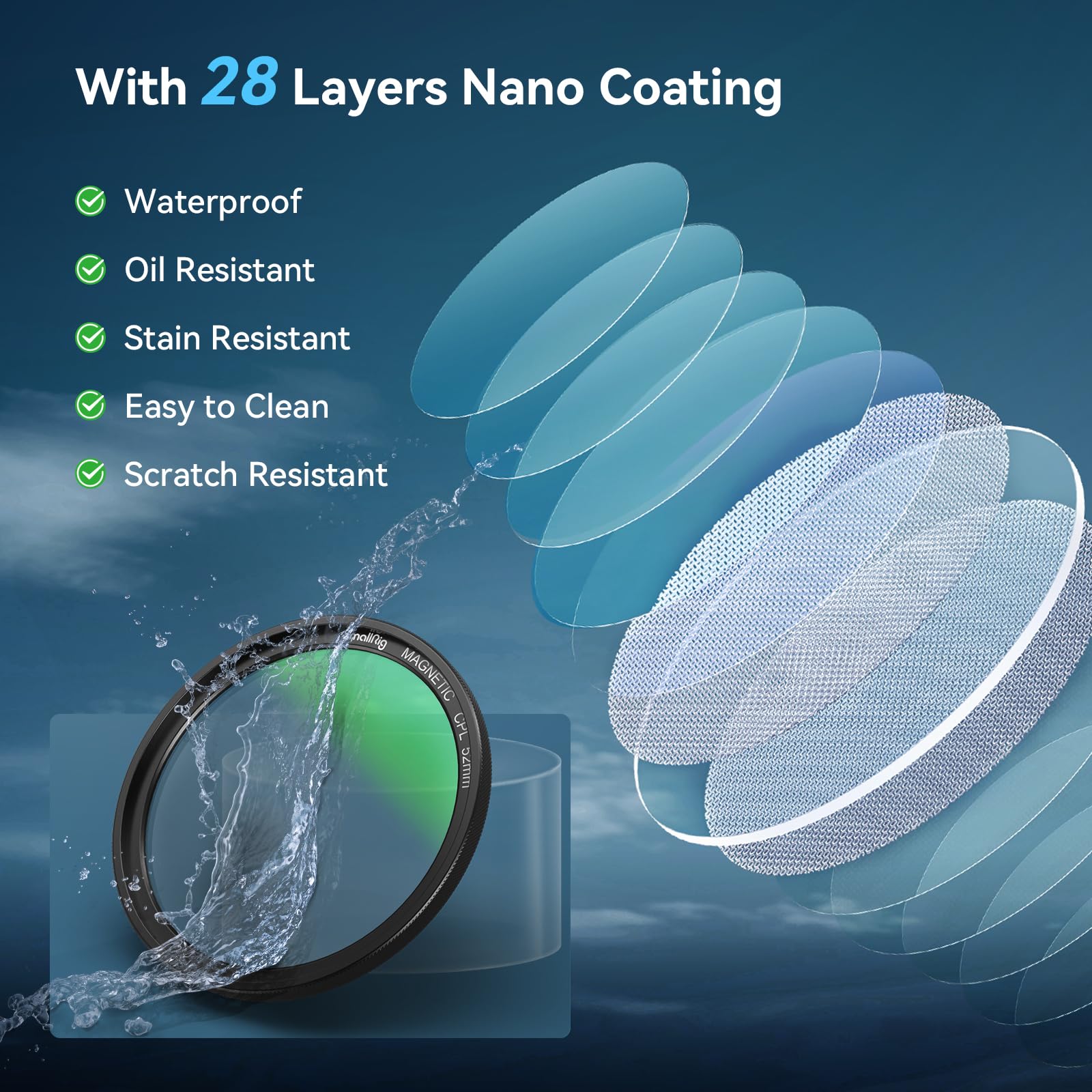 Mua SMALLRIG 52mm Magnetic Circular Polarizers Filter Kit for SMALLRIG ...