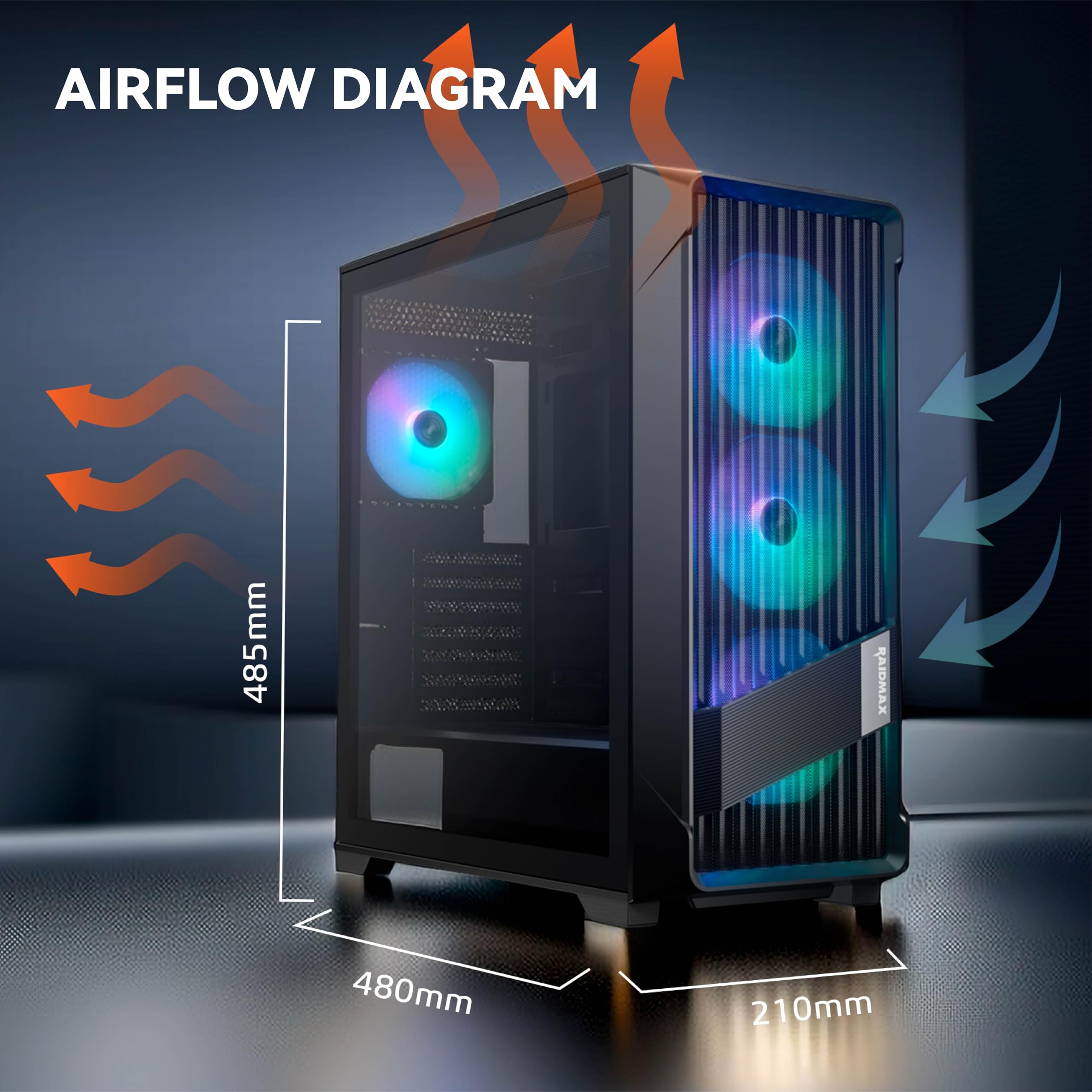 Mua X603 ATX Desktop Computer Gaming PC Case Mid Tower PC Case pre ...