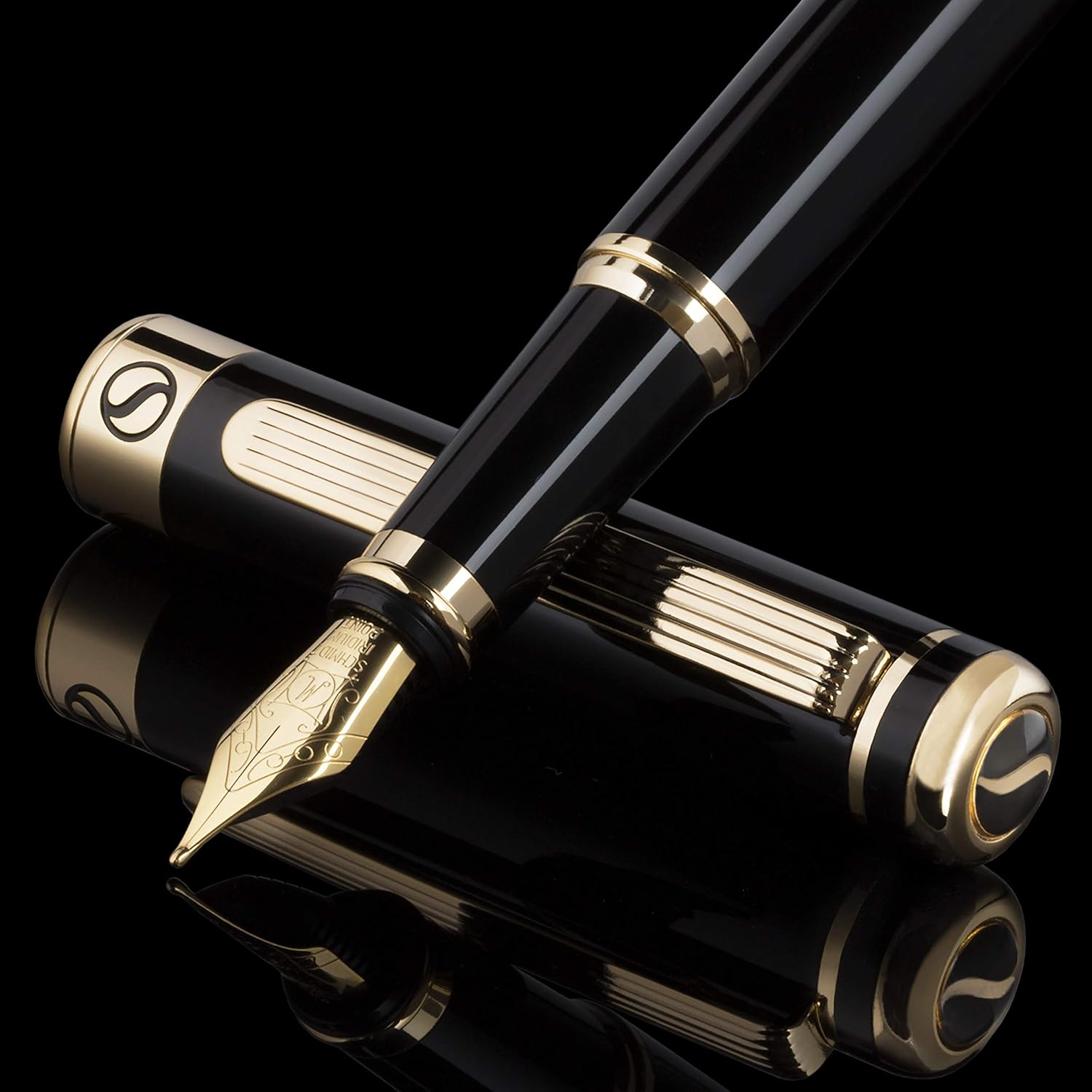 Fountain Pen Scriveiner Stunning Pen With 24K Gold Finish Schmidt fountain-pen-scriveiner-stunning-pen-with-24k-gold-finish-schmidt
