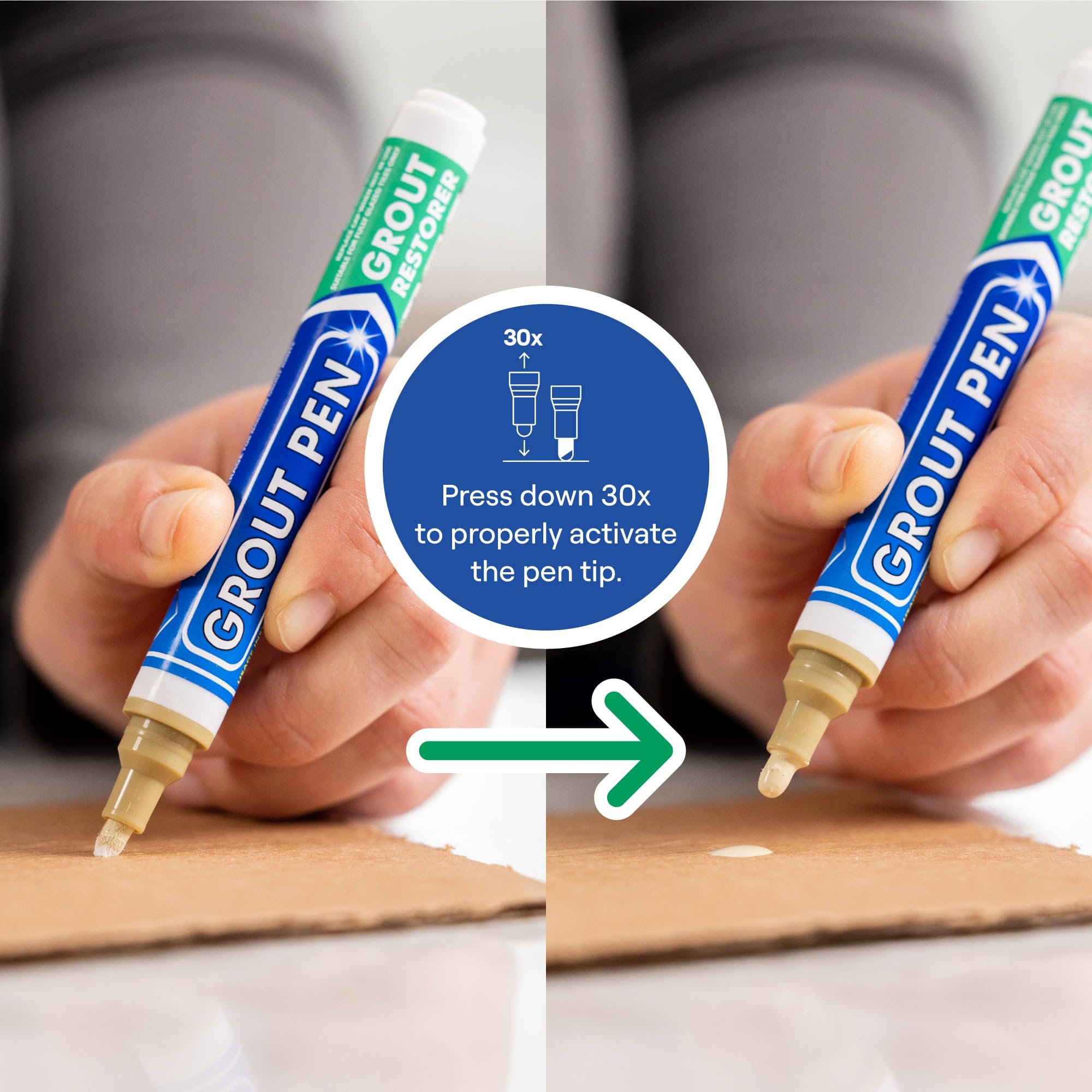 Grout Pen Beige Tile Paint Marker: Waterproof Grout Paint, Tile Grout ...