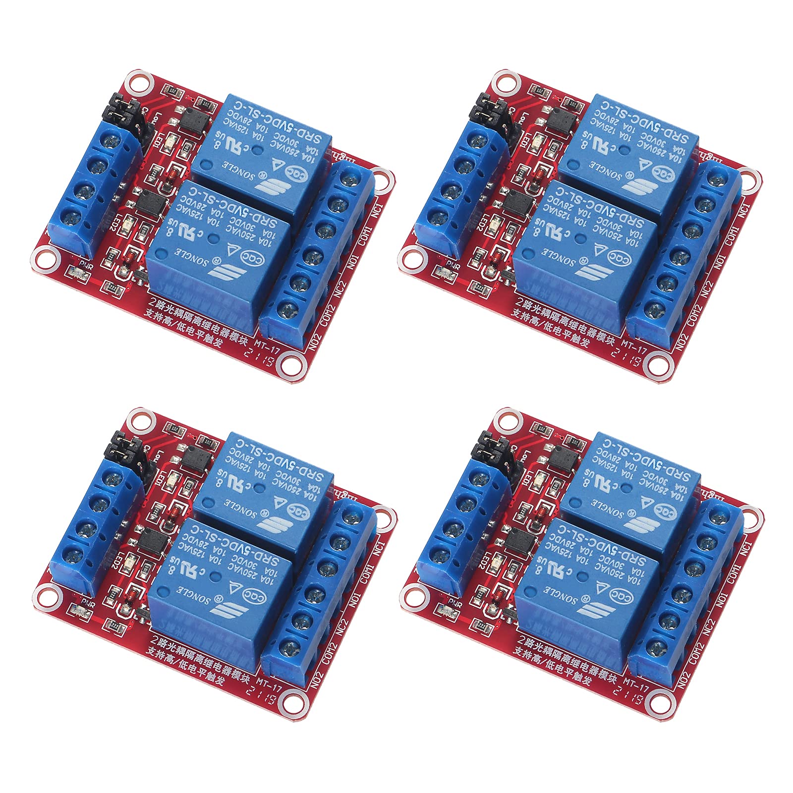 Mua AEDIKO 4pcs DC 5V Relay Module 2 Channel Relay Board with ...