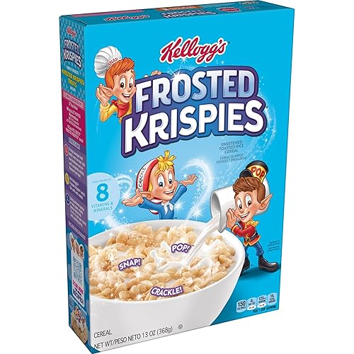 Rice Krispies Kellogg's Frosted Krispies Breakfast Cereal,Kids Snacks ...