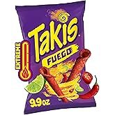 Amazon.com: Takis Fuego 17 oz Fiesta Size Bag, Hot Chili Pepper & Lime ...