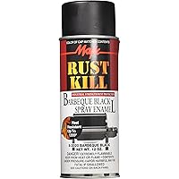 Majic 8-2020-8 Rust Kill Spray Enamel, Barbeque Black, 12 oz - Spray ...