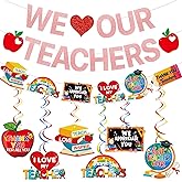 Amazon.com: Teacher Appreciation Banner Thank You Teachers Banner ...