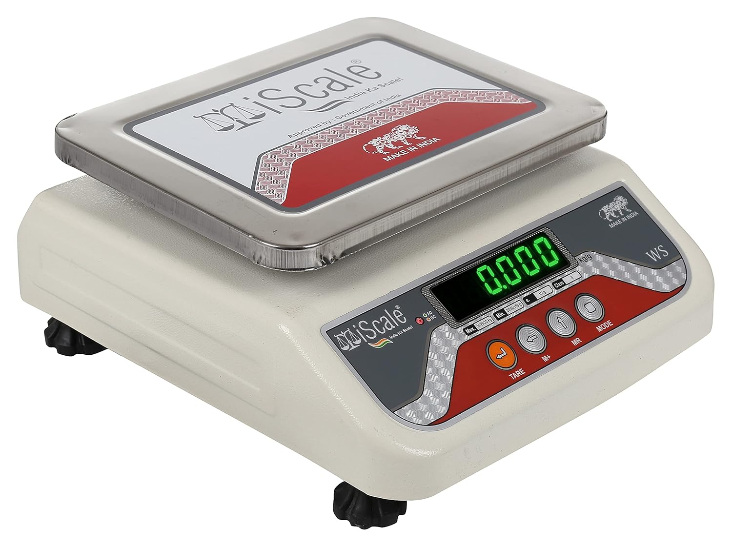 Buy iScale i-04 10kg x 1g Electronic Weighting Scale with Front & Back ...