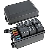 Amazon.com: Nilight Waterproof Relay Fuse Box 12V 6 Slots Relay Block ATC ATC Blade Fuse Holder ...