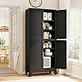 Amazon.com: GAIOUS 75.2" Tall Metal Pantry Cabinet, Storage Cabinets ...