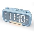 Amazon.com: Mesqool Digital Alarm Clock with 2 USB Chargers,Bluetooth ...