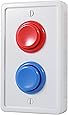 Amazon.com: Arcade Light Switch Plate Cover, (White/Red Red,Blue Blue ...
