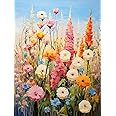 Amazon.com: Flower Diamond Art Kits for Adults, Flower Diamond Painting ...