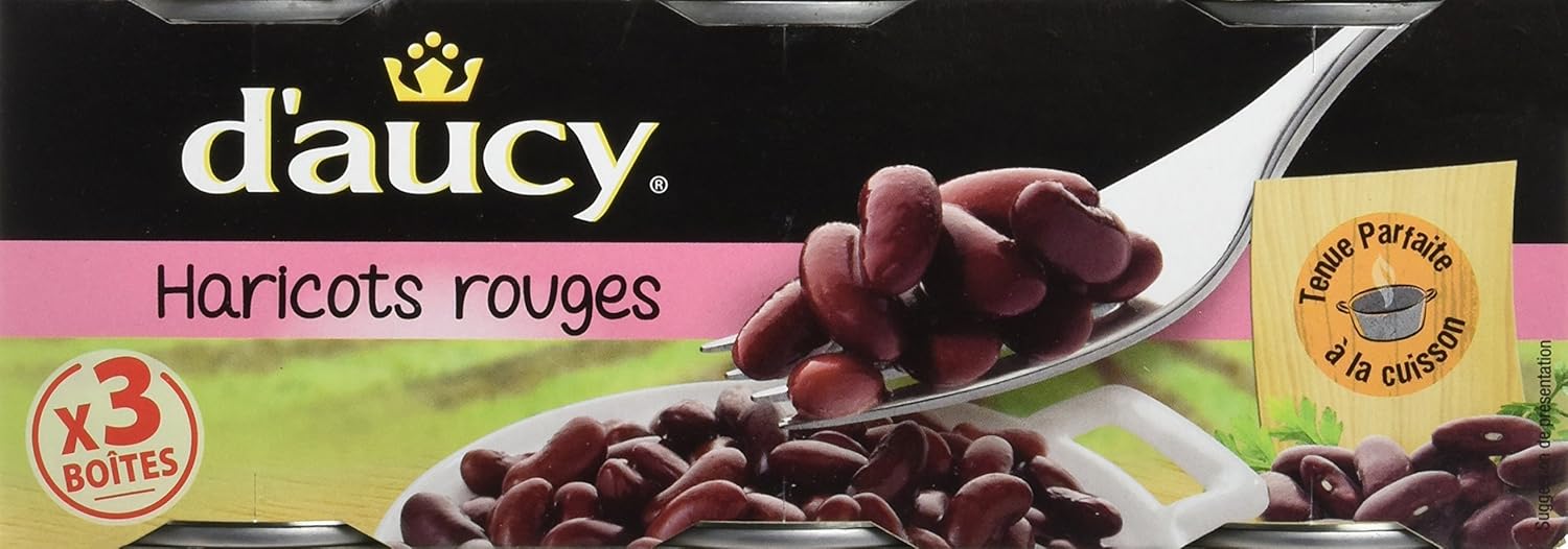 d'aucy Haricots Rouges 3 x 200 g: Amazon.fr: Epicerie