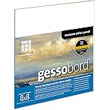 Amazon.com: Ampersand Art Supply Gesso Wood Painting Panel: Museum ...