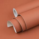 CRE8TIVE 24"x118" Wide Burnt Orange Peel and Stick Wallpaper Thick ...
