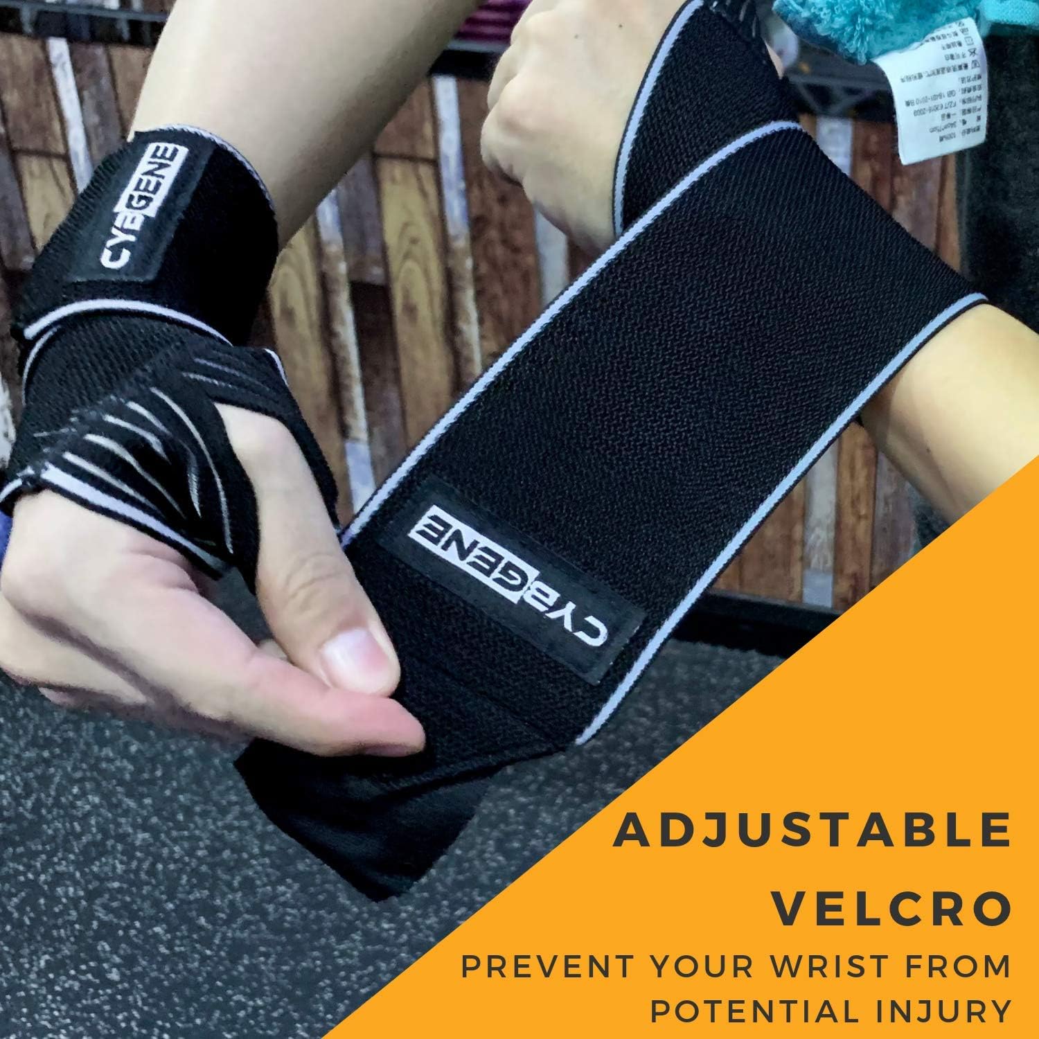 CybGene Wrist Wraps, Wrist Support Braces, for Crossfit, Weight Lifting ...