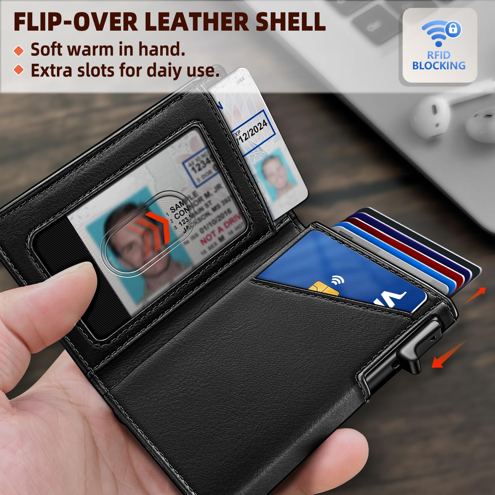 Mua Money Clip Wallet,Mens Gift Slim Wallet Credit Card Holder Airtag ...