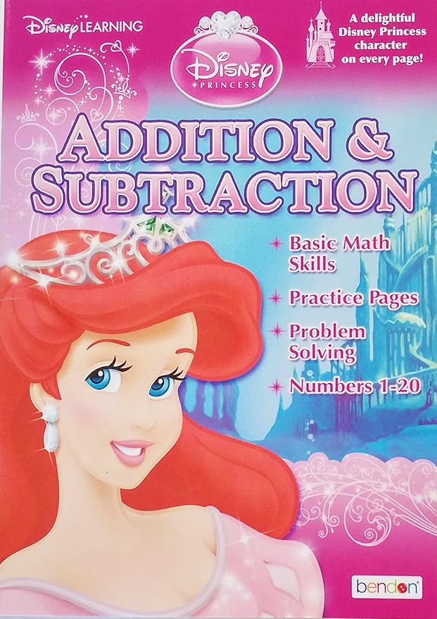 Amazon.com: Educational Workbook Disney Princess - Addition ...