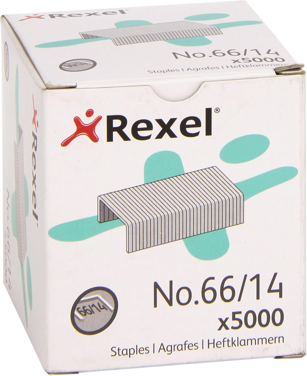 Rexel No. 66 14mm Heavy Duty Staples 100 Sheet Capacity (Pack of 5000 ...