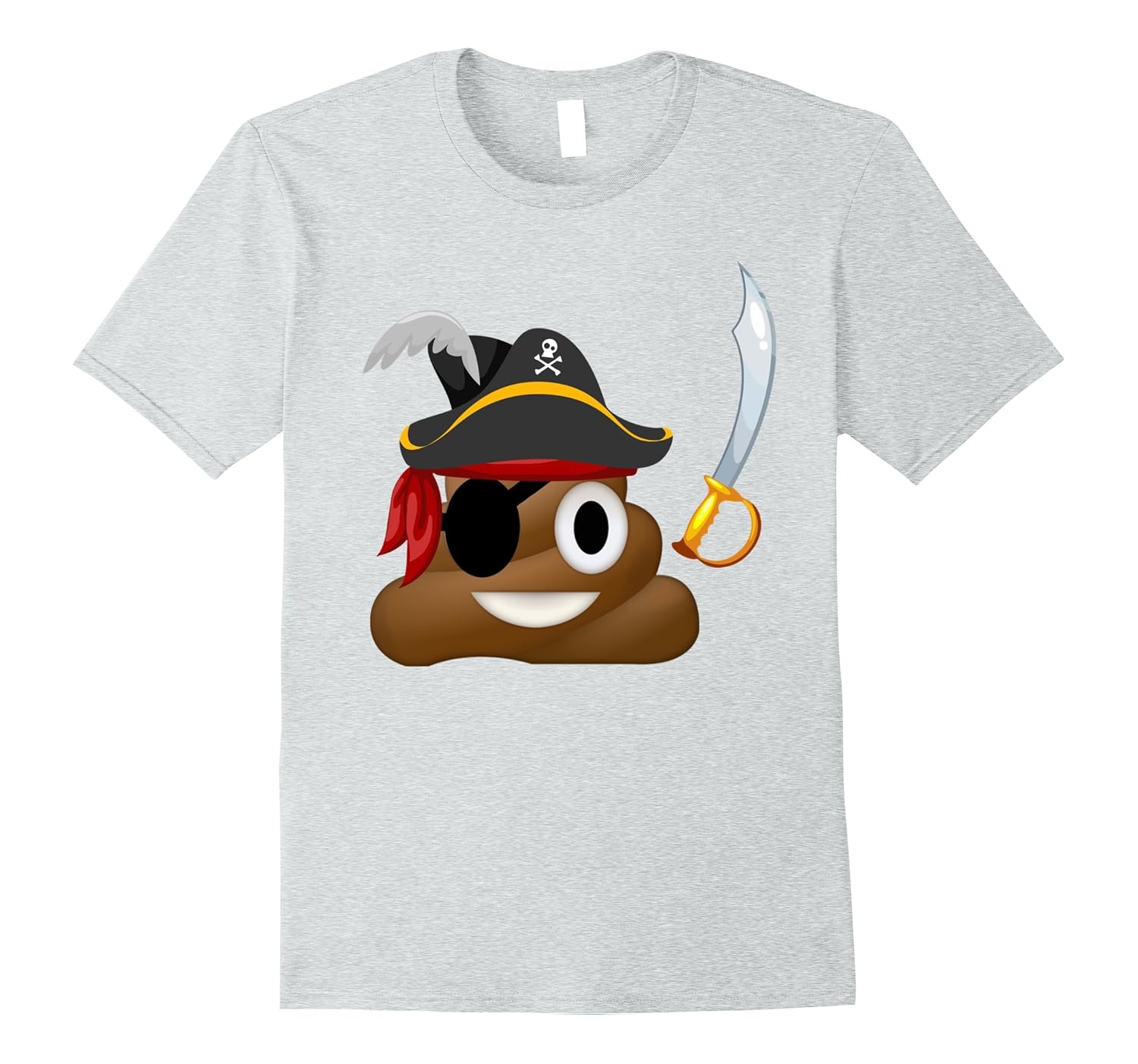 Pirate shirt Poop Emoji With Sword-CL – Colamaga