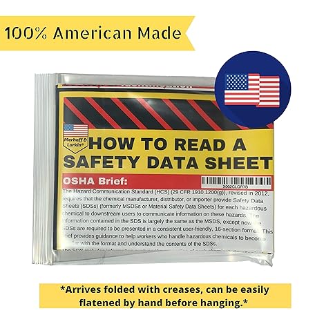 Mua How to Read A Safety Data Sheet (SDS/MSDS) Poster | English & Spanish 2025 | 36 x 24 Inch ...