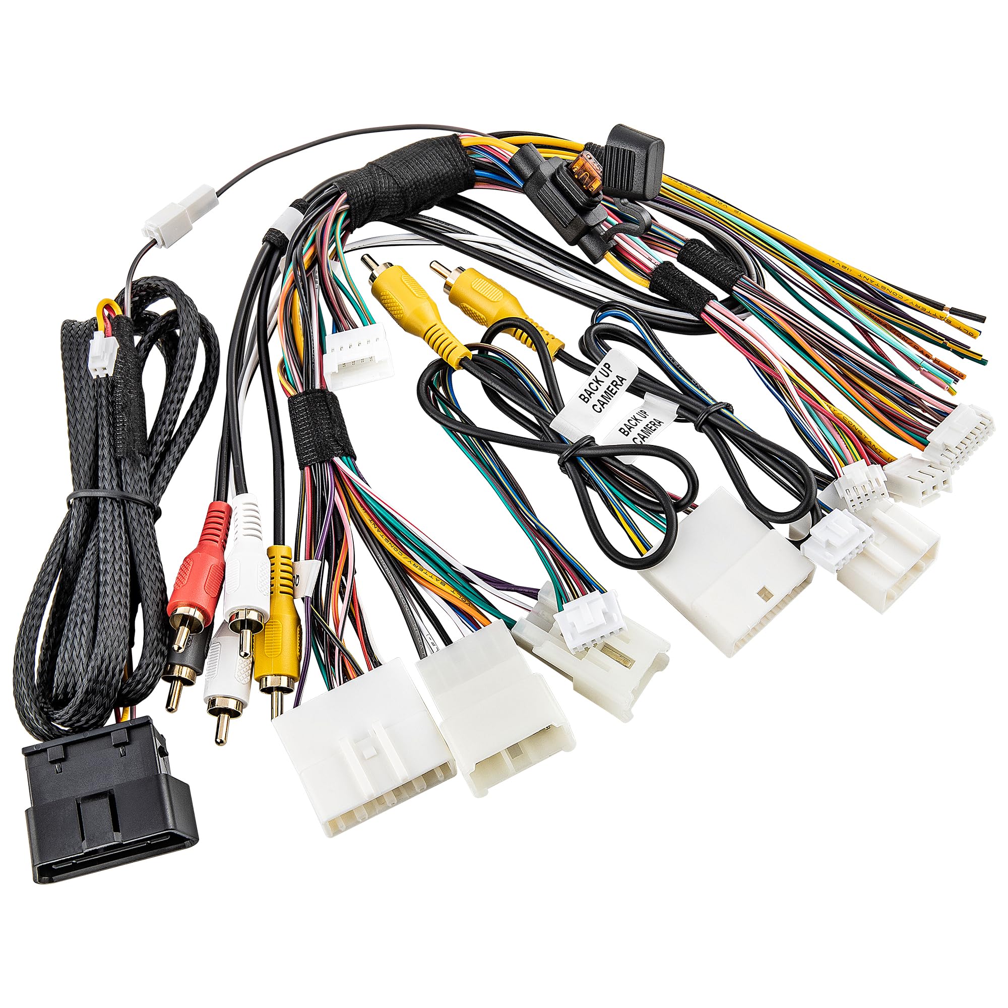 RED WOLF Car Radio T-Harness Wiring OBDII Connector Plug for Select ...