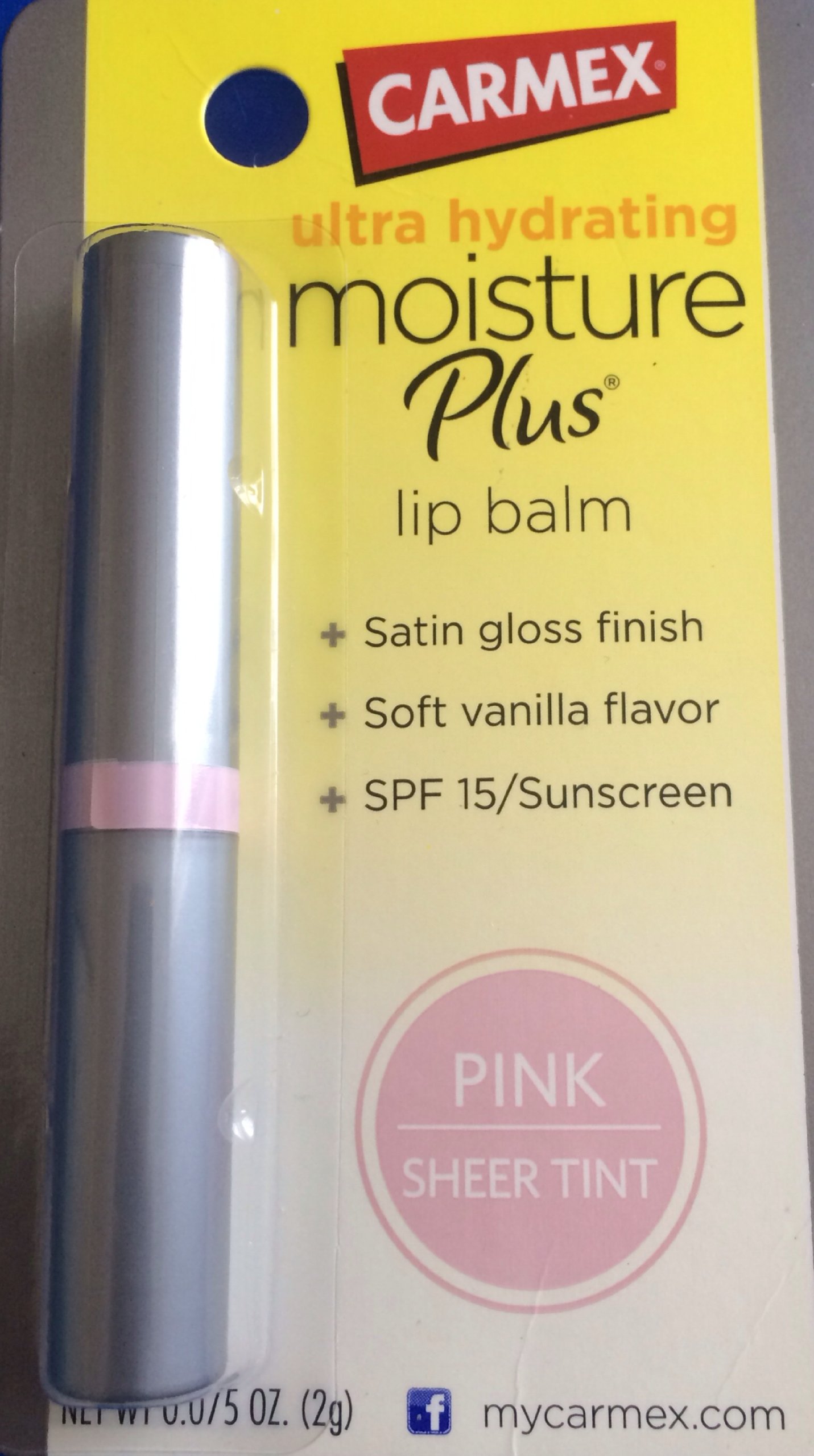 Amazon.com: Carmex Moisture Plus Ultra Hydrating Lip Balm Peach Sheer ...