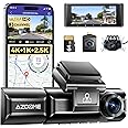 Amazon.com: AZDOME M550 Max 4K 3 Channel Dash Cam, 4K+2.5K+1080P Front ...