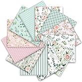 Amazon.com: Whaline 12Pcs Spring Cotton Fabric Bundles 18 x 22 Inch ...