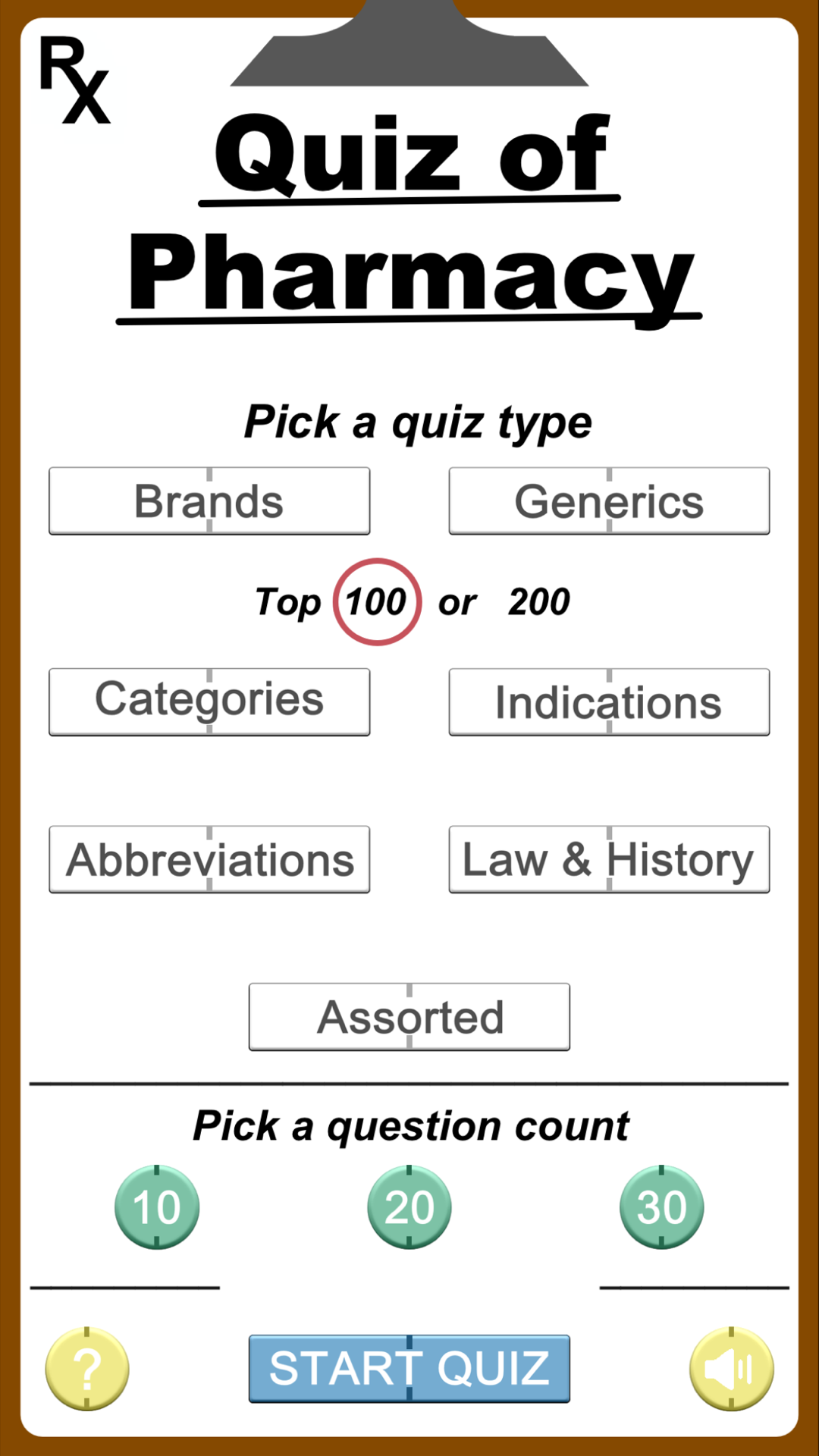 RX Quiz of Pharmacy (For studying, test prep, & refreshing knowledge ...