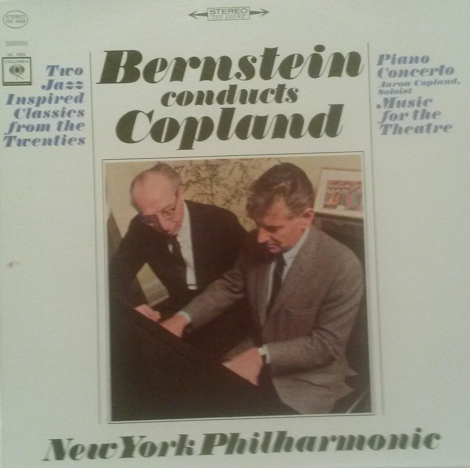 AARON COPLAND, pianist, AARON COPLAND, LEONARD BERNSTEIN, NEW YORK ...