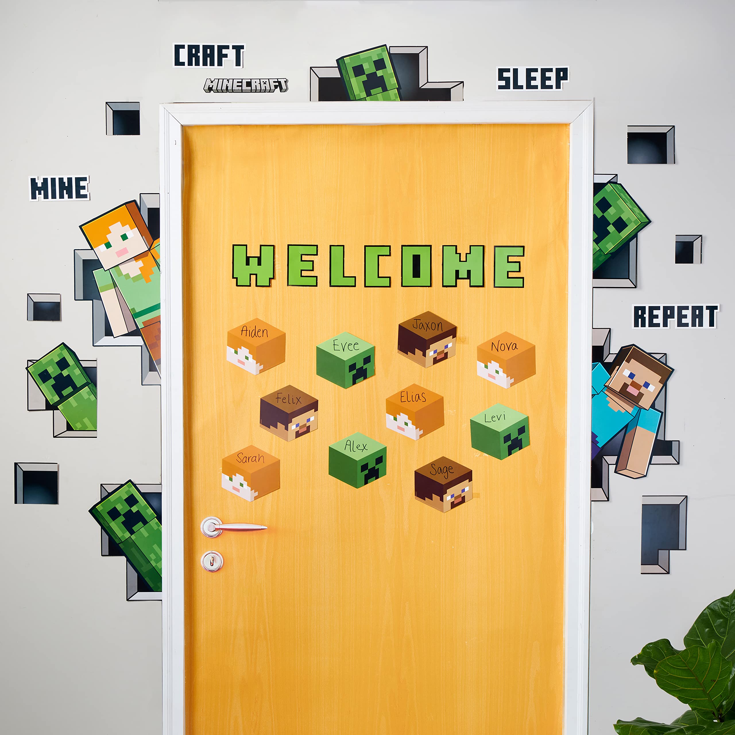 Mua Eureka Minecraft Characters Door, Window, and Bulletin Board Go ...