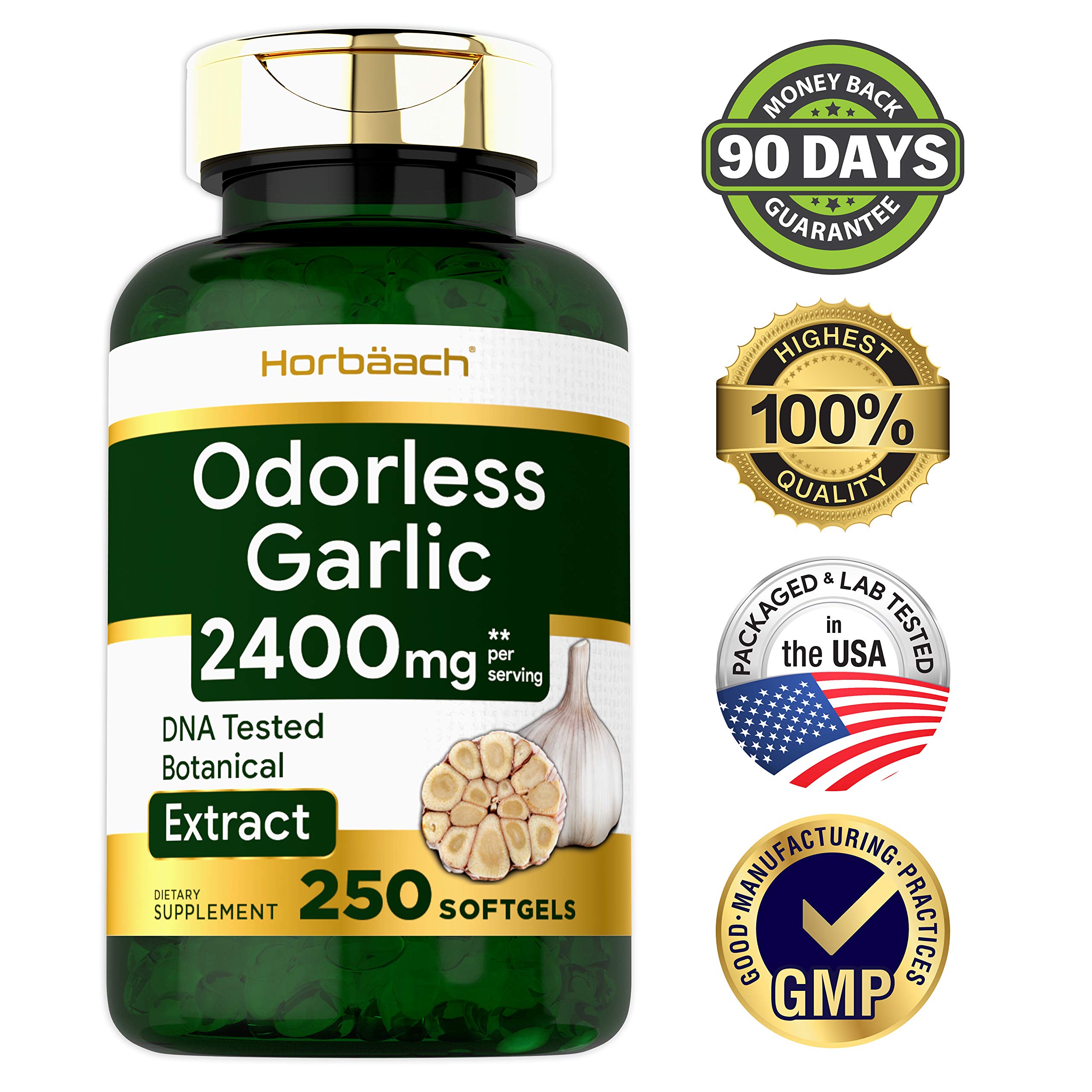 Odorless Garlic Softgels 2400 Mg 250 Count Ultra Potent Garlic Odorless Garlic Softgels 2400 Mg 250 Count Ultra Potent Garlic