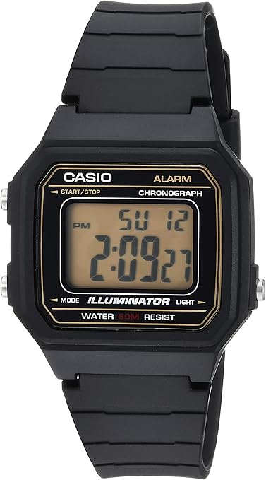 Casio Men's W-217H-9AVCF Classic Digital Display Quartz Black Watch ...