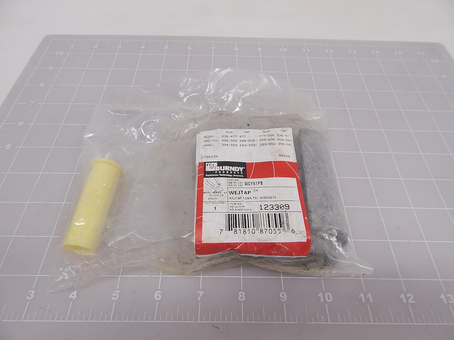 FCI Burndy WCY61PB, 123309 Wejtap Connector Yellow T91508: Amazon.com ...