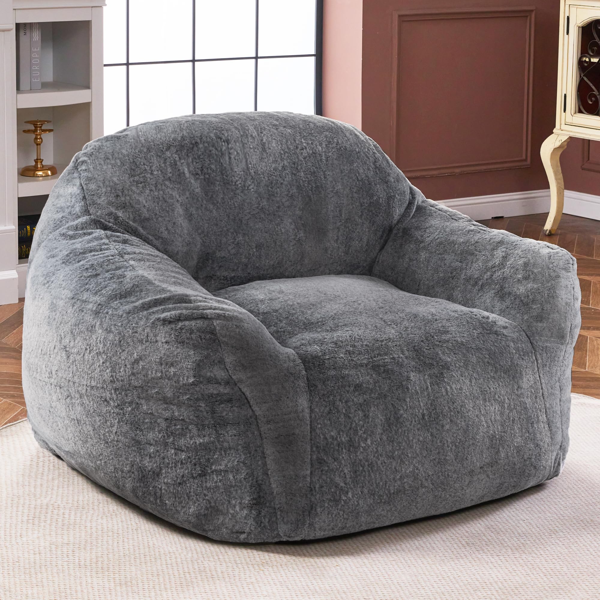 Mua Homguava Giant Bean Bag Chair,Bean Bag Sofa Chair with Armrests ...