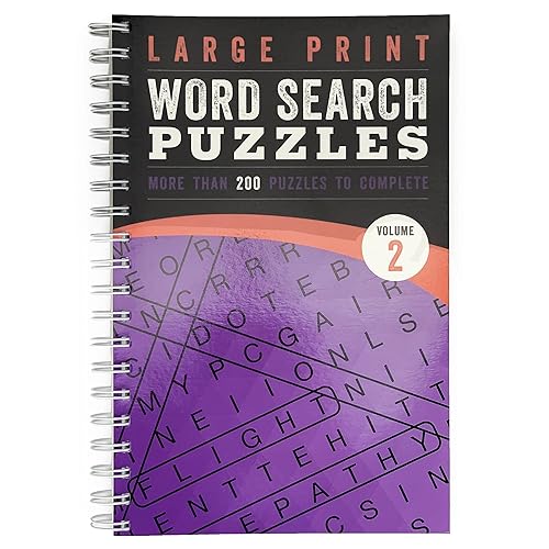 Large Print Word Search Puzzles Volume 2: Over 200 Puzzles to Complete ...