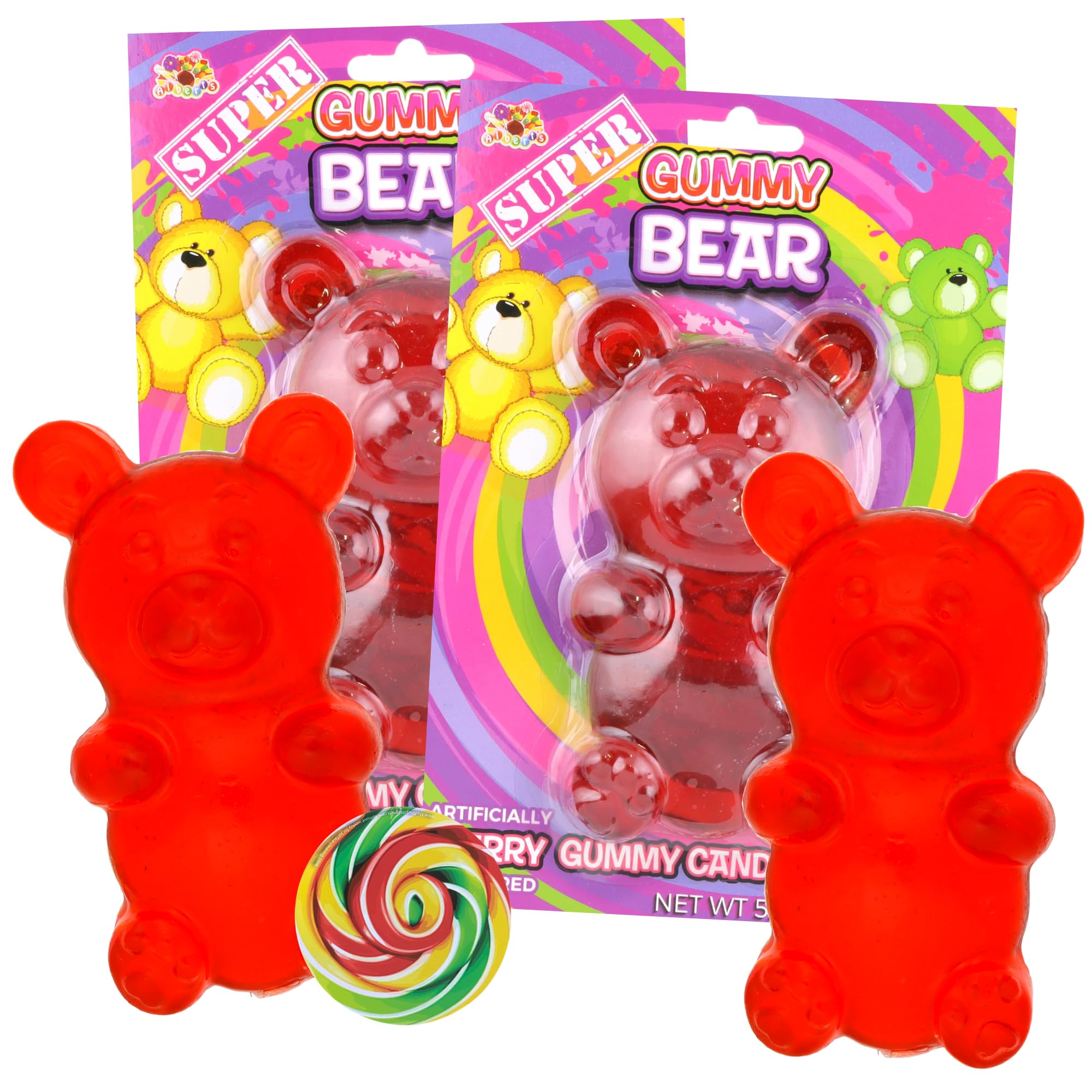 Mua Needzo Giant Red Cherry Flavored Gummy Bear, Jumbo Chewy Candy ...